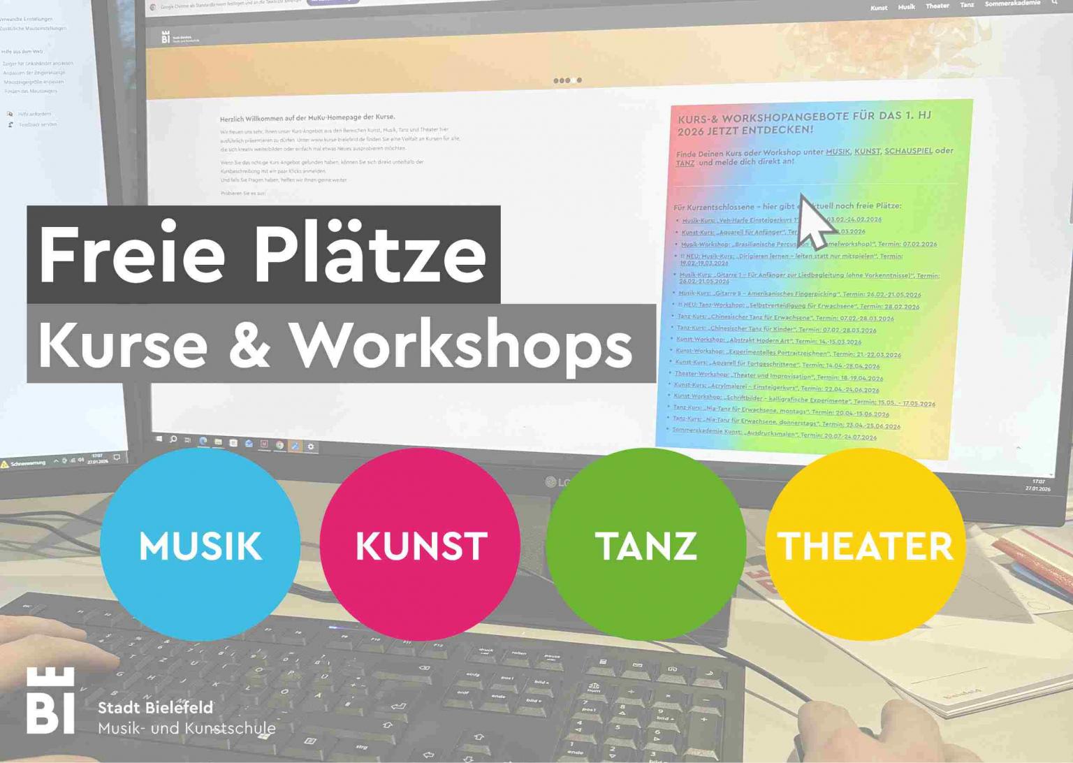 Plätze in bald startenden Kursen & Workshops - Musik- und Kunstschule ...